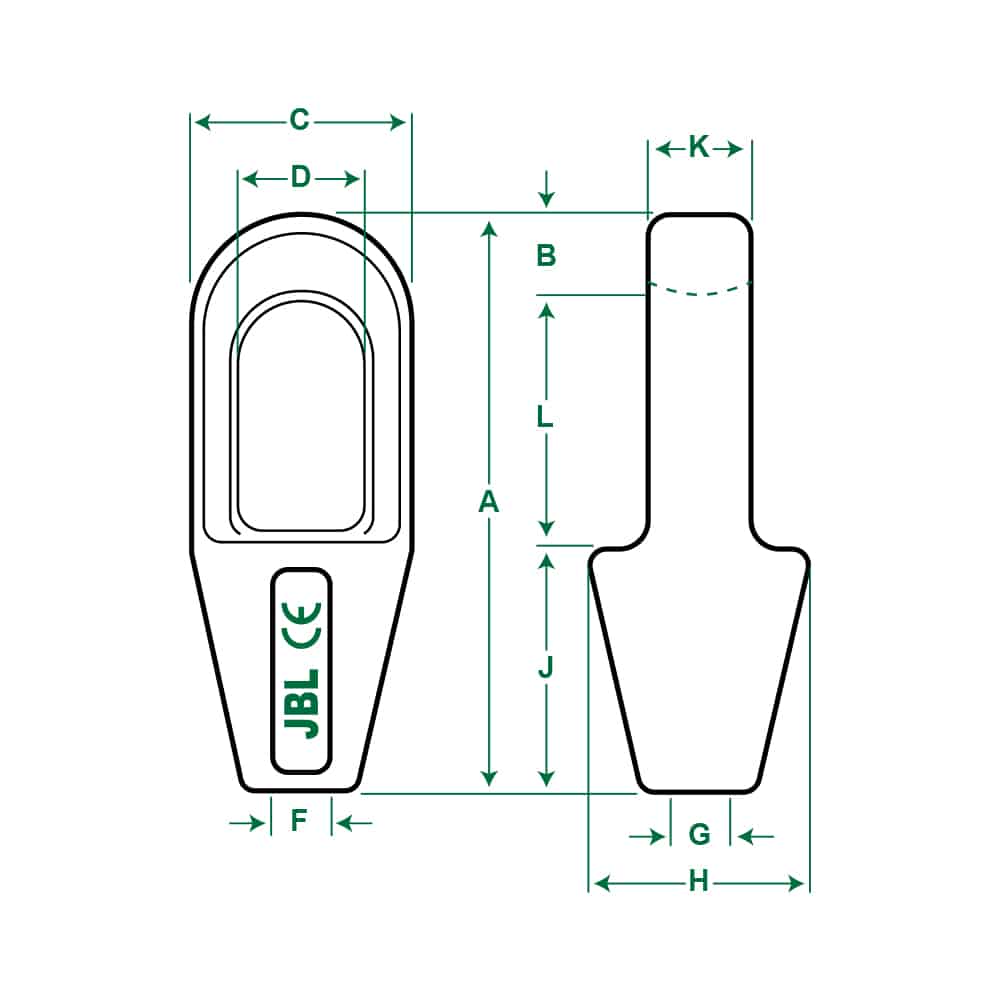 WIRE ROPE CLOSED SPELTER SOCKET