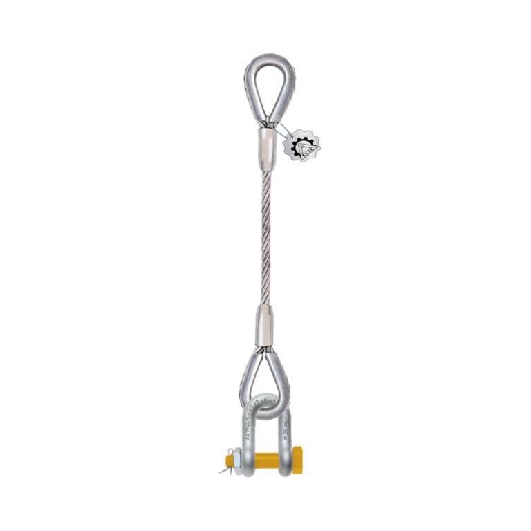 Steel Wire Rope Sling - One Side Thimble Eye And One Side Dee-Shaped ...